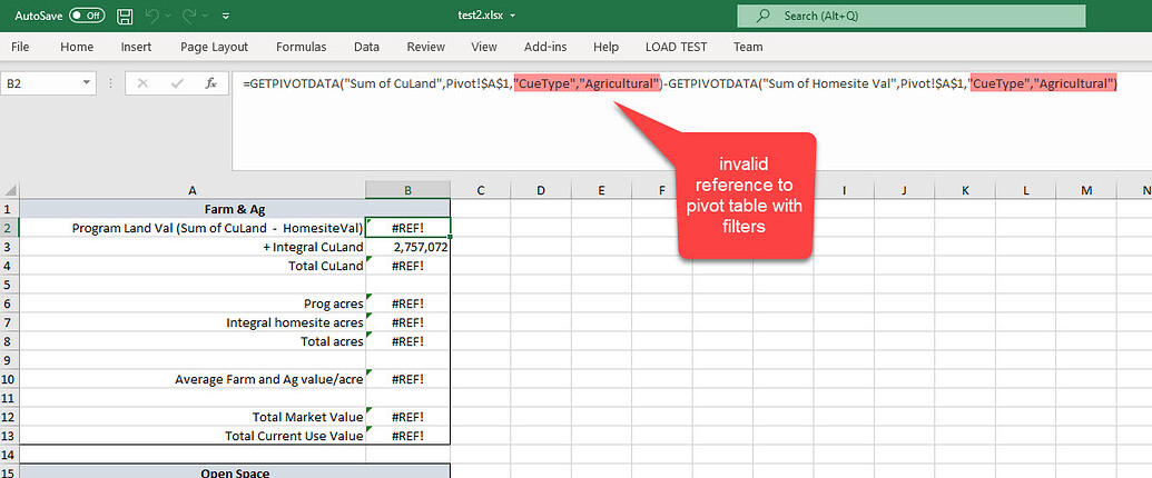 Formulas based on pivot table shows invalid reference after PivotCache.Refresh() and worksheet ...